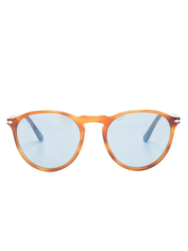 Persol Tortoiseshell-effect Round-frame Sunglasses