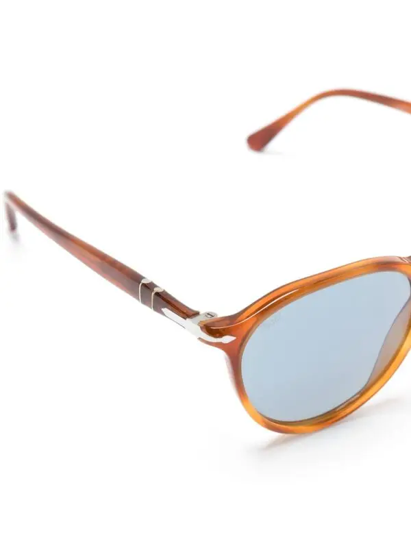 Persol Tortoiseshell-effect Round-frame Sunglasses