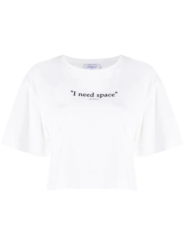 Off-White Slogan-print Cotton T-shirt