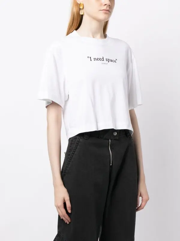 Off-White Slogan-print Cotton T-shirt