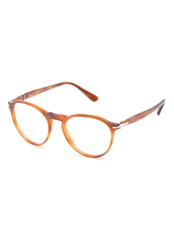 Persol Tortoiseshell Round Frame Eyeglasses