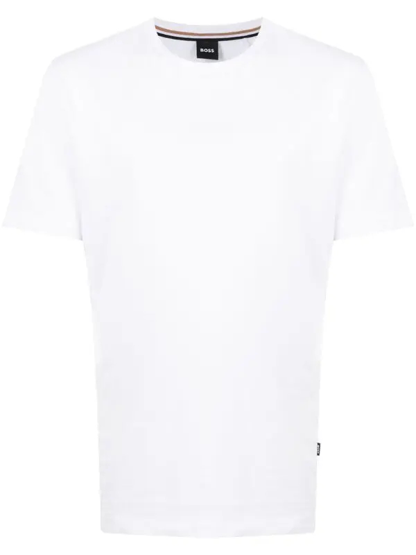 BOSS Cotton-jersey T-shirt With Logo Detail - White