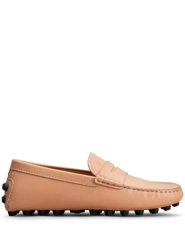 TOD'S Gommino Leather Loafers - Neutrals