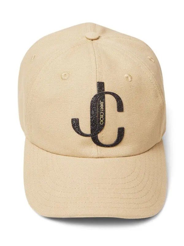 JIMMY CHOO Paxy Logo-appliquéd Baseball Cap