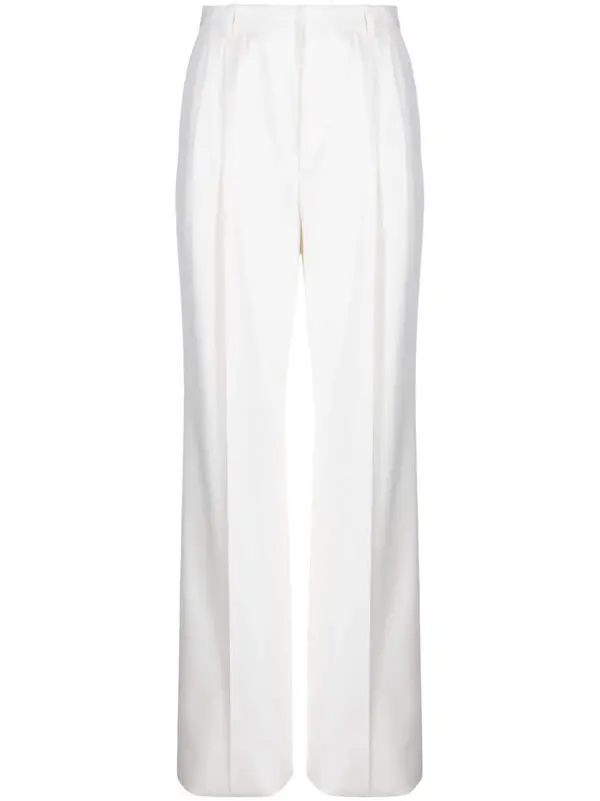 Saint Laurent Silk Wide-leg Trousers