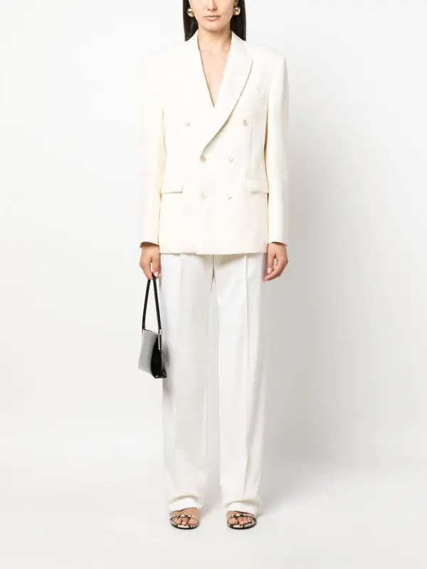 Saint Laurent Silk Wide-leg Trousers