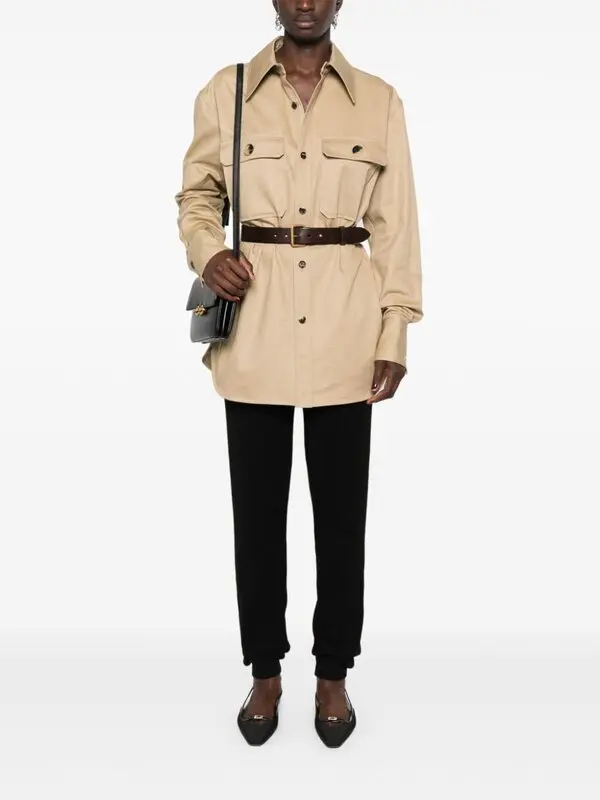 Saint Laurent High-waisted Cashmere Leggings