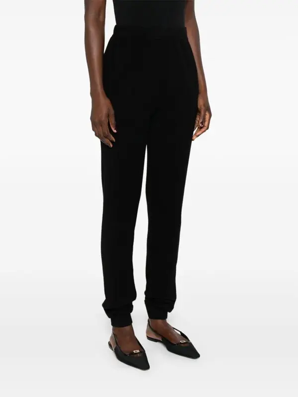 Saint Laurent High-Waisted Cashmere Leggings - Black - 44