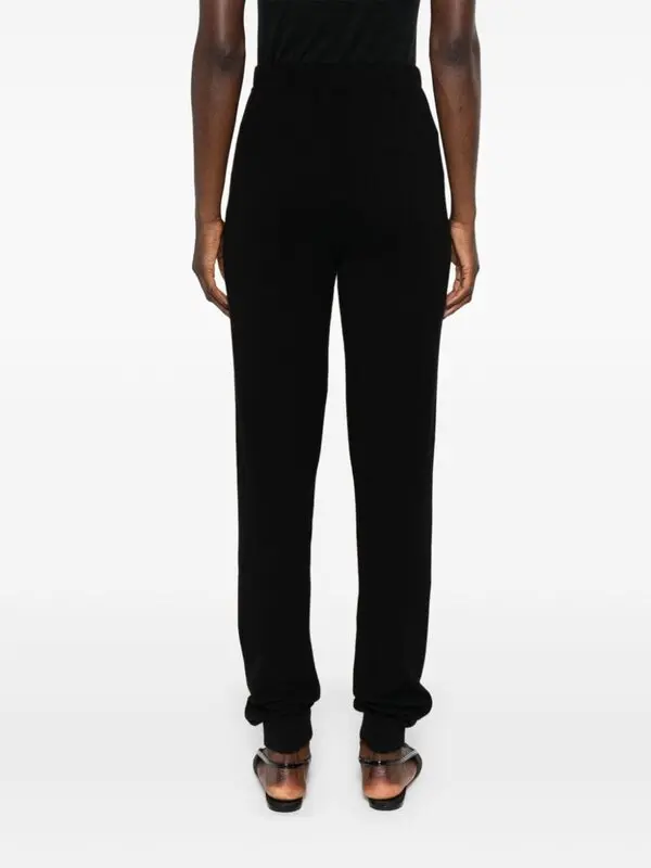 Saint Laurent High-Waisted Cashmere Leggings - Black - 44