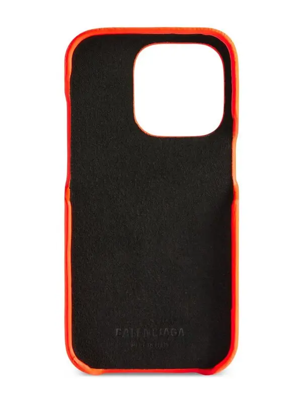 Balenciaga Cash Iphone 14 Pro Case - Orange | Editorialist