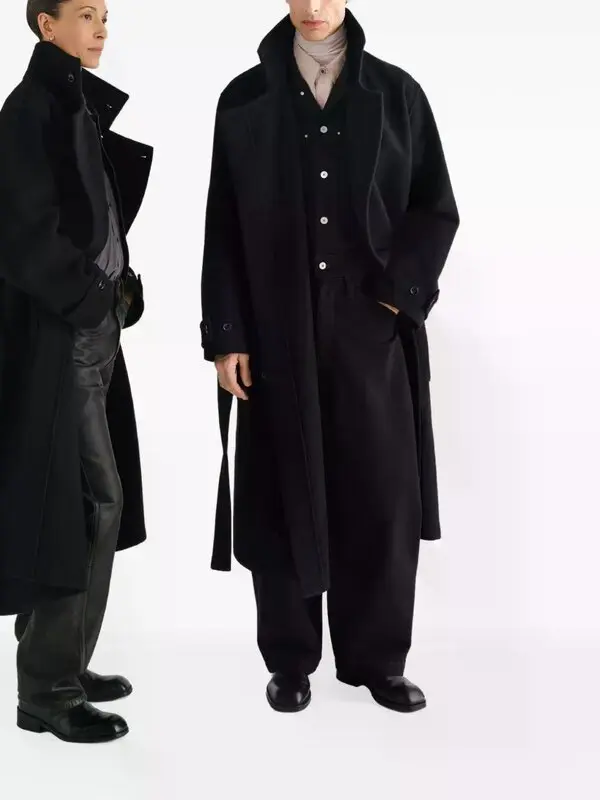 LEMAIRE Belted Double-breasted Coat