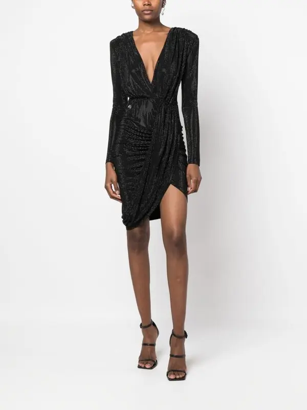 Philipp Plein Crystal-embellished Minidress - Black