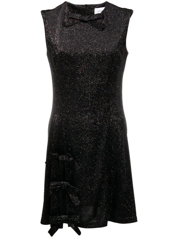 Viktor & Rolf Bow-detail A-line Minidress - Black