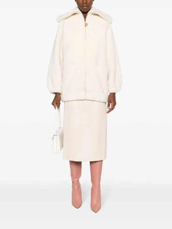 PATOU Logo-embroidered Fleece Jacket