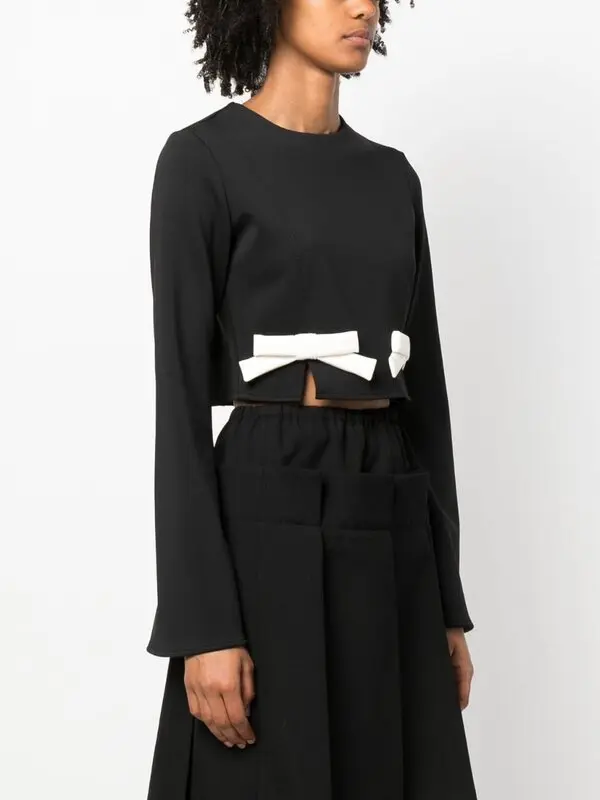 Viktor & Rolf Bow-detail Cropped Top
