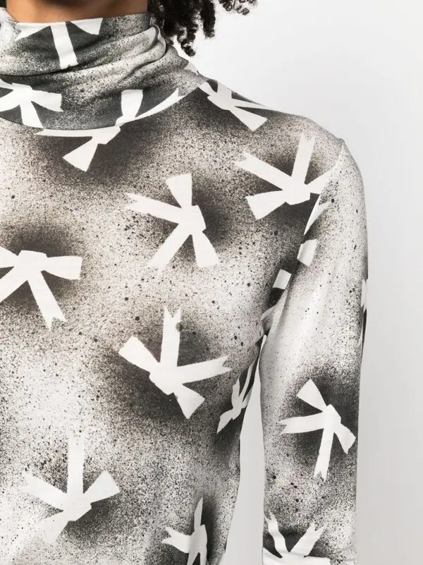 Viktor & Rolf Bow-print Roll-neck Top