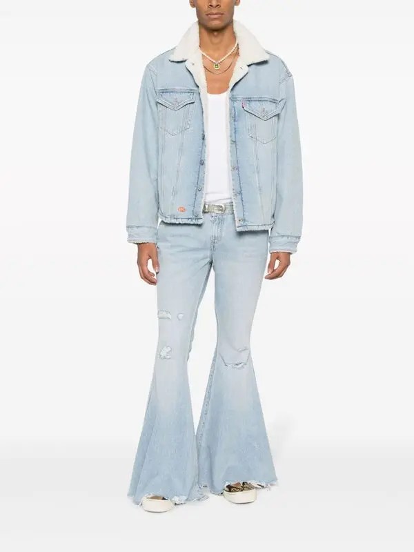 ERL X Levi's Sherpa Trucker Denim Jacket