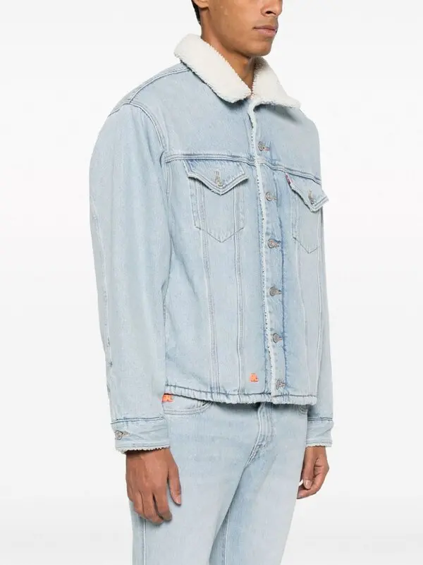 ERL X Levi's Sherpa Trucker Denim Jacket