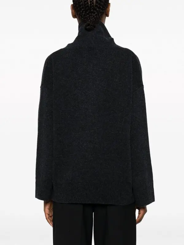 Aspesi Roll-neck Cashmere Jumper - Grey