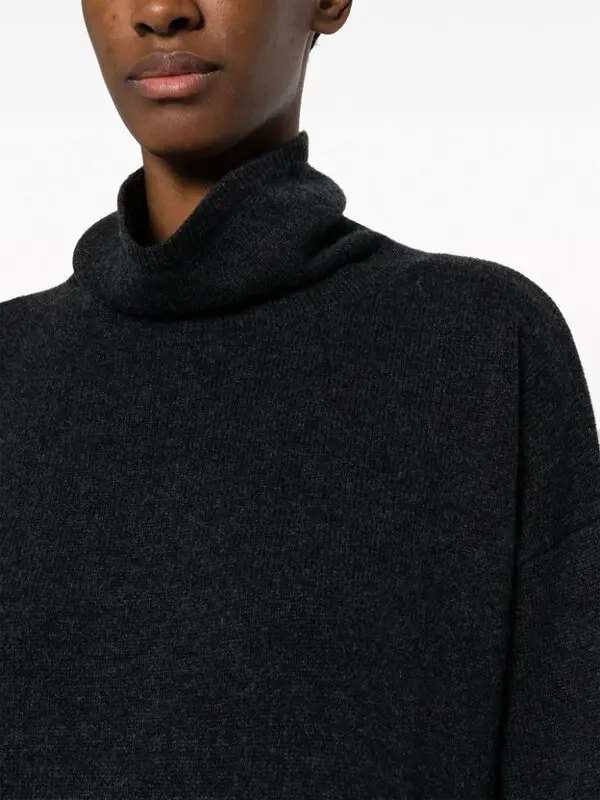 Aspesi Roll-neck Cashmere Jumper - Grey