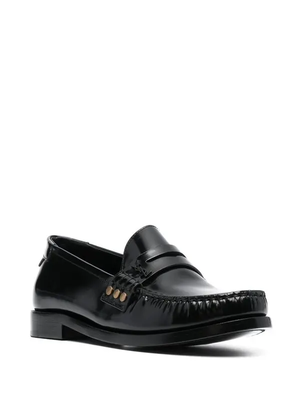 Saint Laurent Leather Penny Loafers