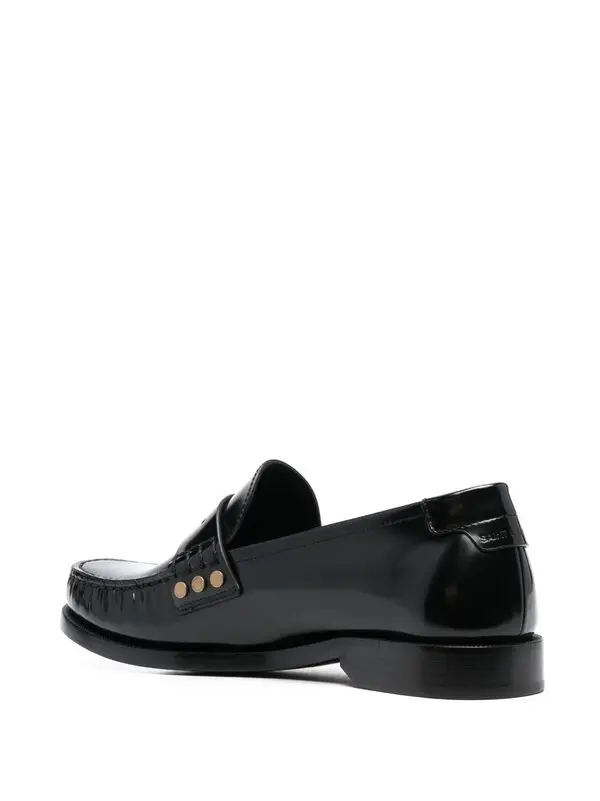Saint Laurent Leather Penny Loafers
