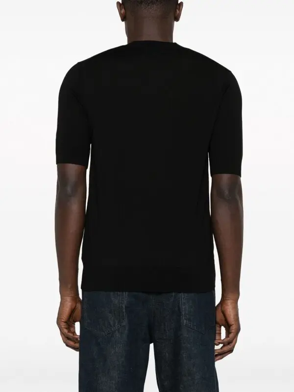 BALLANTYNE Fine-knit Wool T-shirt