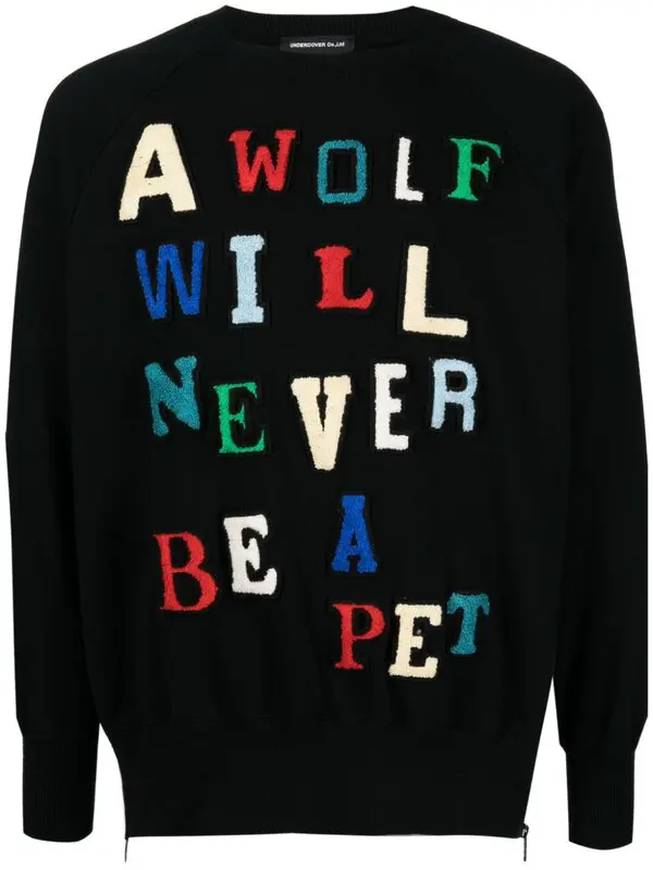 UNDERCOVERISM Patch-lettering Cotton Sweatshirt