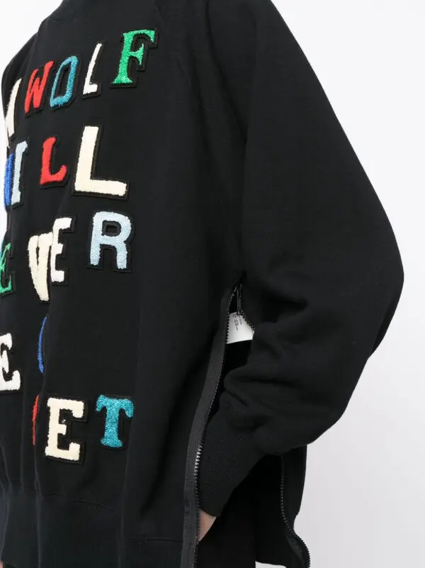 UNDERCOVERISM Patch-lettering Cotton Sweatshirt