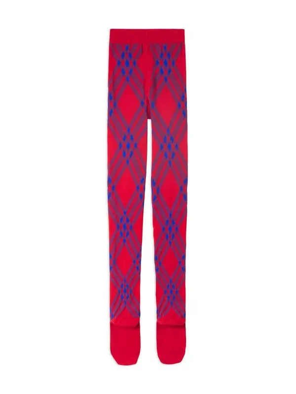 Burberry Check-pattern Wool Blend Tights