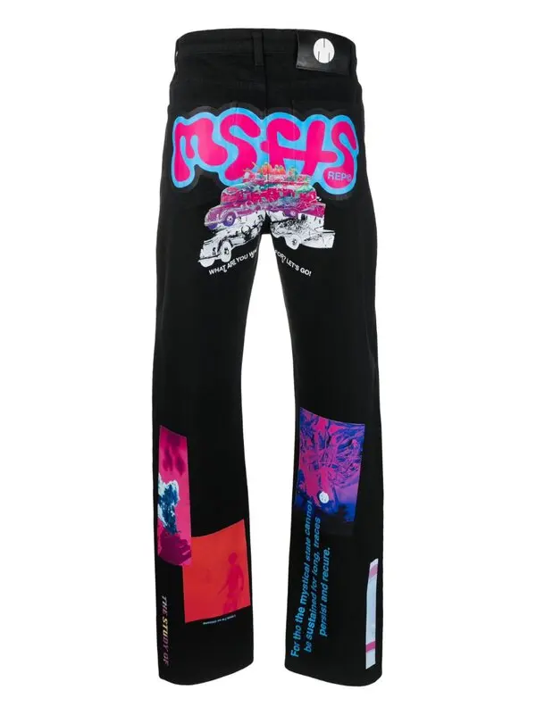 MSFTS Graphic-print Trousers
