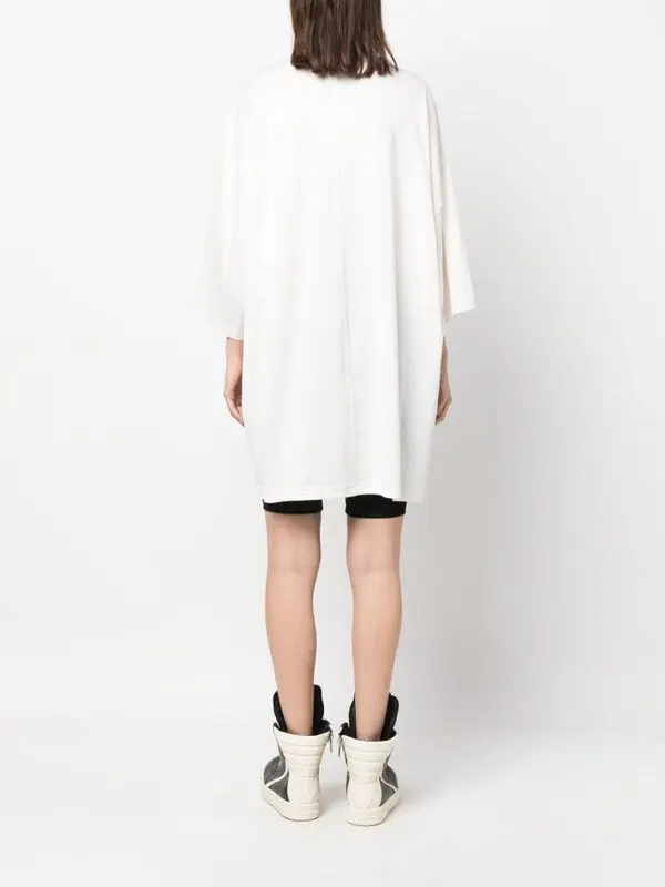 Rick Owens Logo-embroidered T-shirt - Neutrals