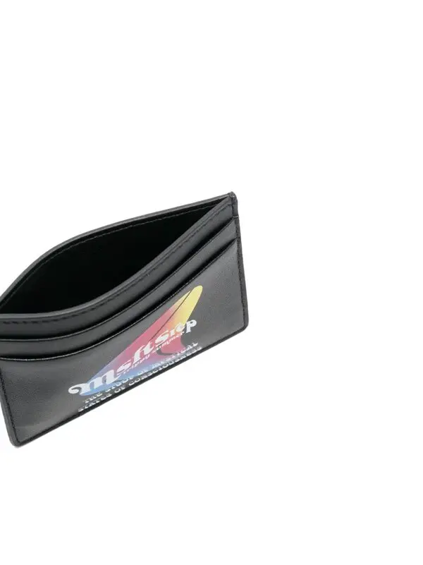 MSFTS Logo-print Faux-leather Cardholder