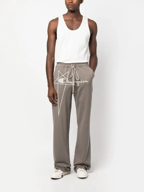Rick Owens X Champion Dietrich Logo-embroidered Track Pants