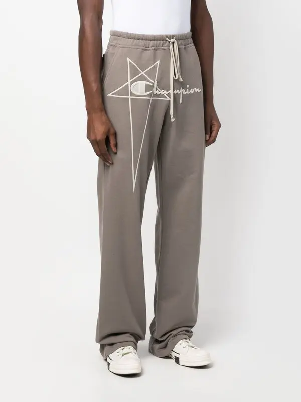 Rick Owens X Champion Dietrich Logo-embroidered Track Pants