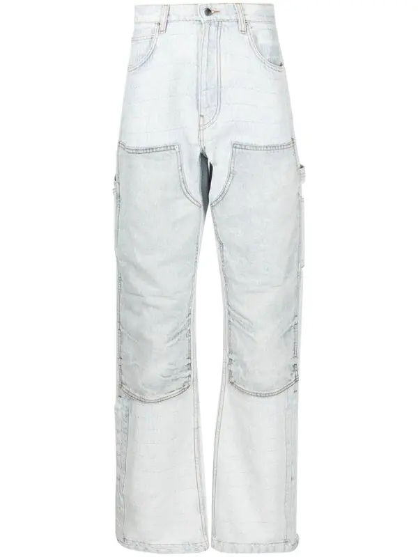 Amiri Jacquard Carpenter Jeans - Blue