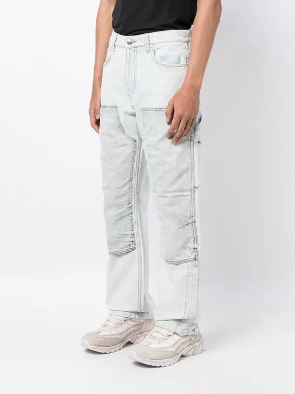 Amiri Jacquard Carpenter Jeans - Blue