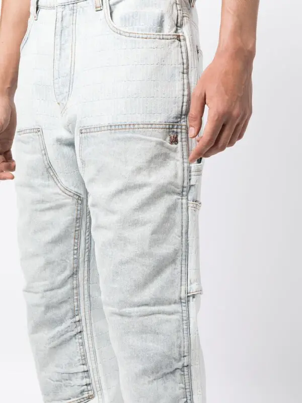 Amiri Jacquard Carpenter Jeans - Blue