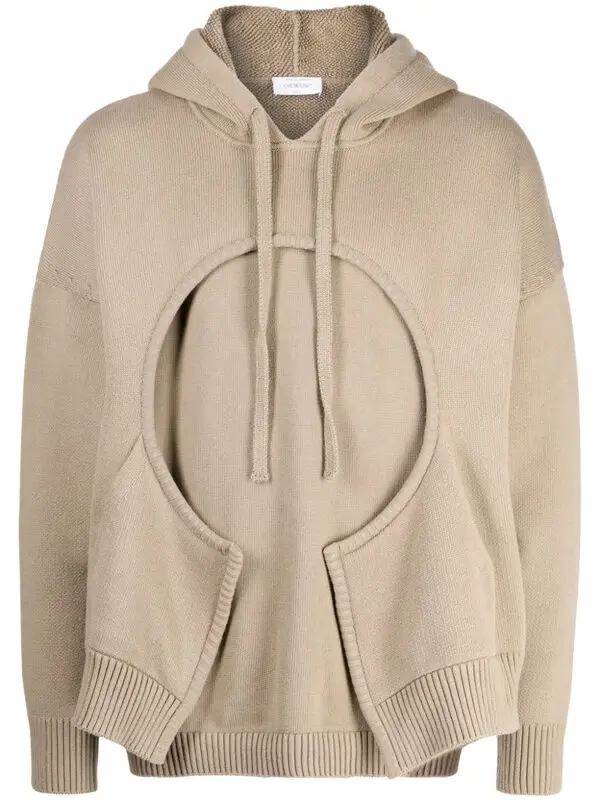 Off-White Cut-out Layered Hoodie