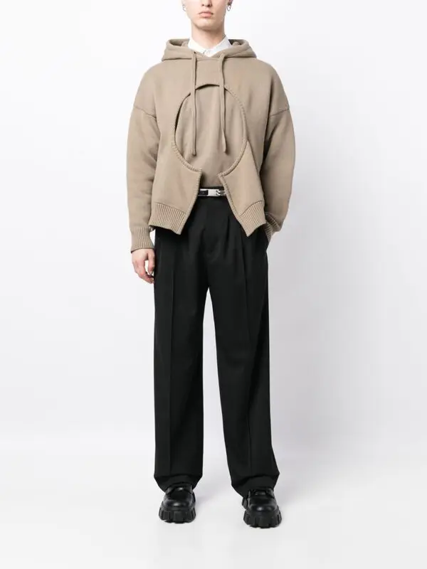 Off-White Cut-out Layered Hoodie