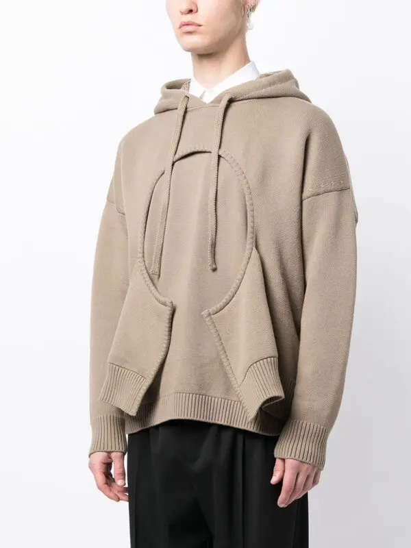 Off-White Cut-out Layered Hoodie