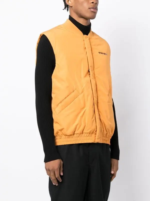 COUNTY OF MILAN Marcelo Burlon Logo-print Padded Gilet