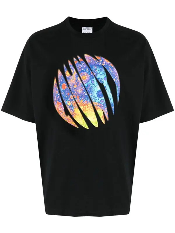COUNTY OF MILAN County Lunar Cotton T-shirt - Black