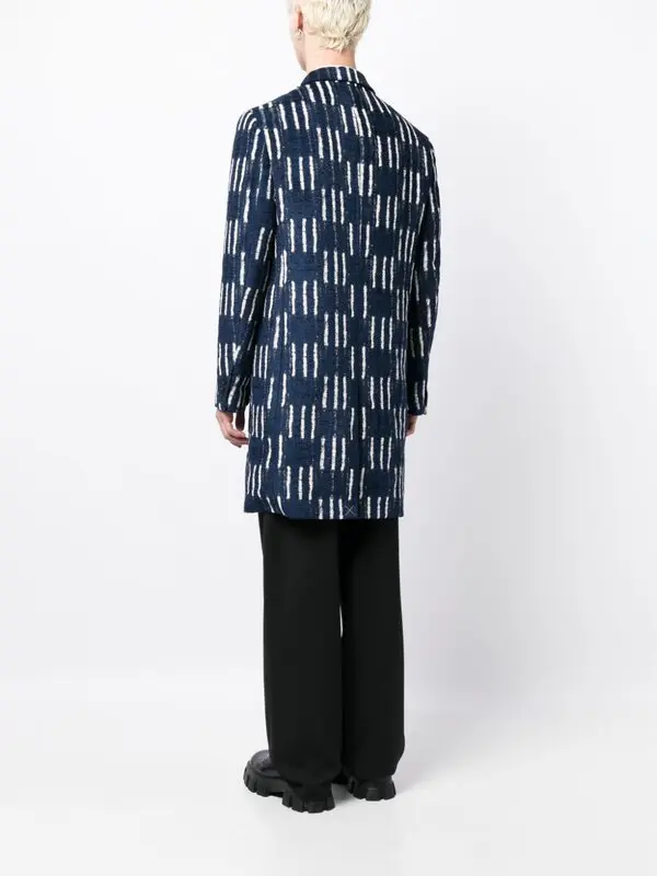Off-White Shibori Jacquard Coat