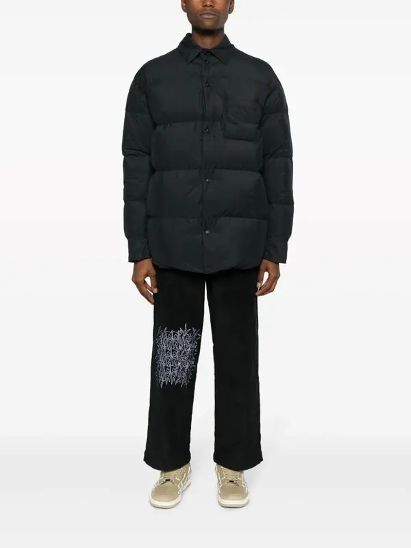 Off-White Button-front Puffer Jacket