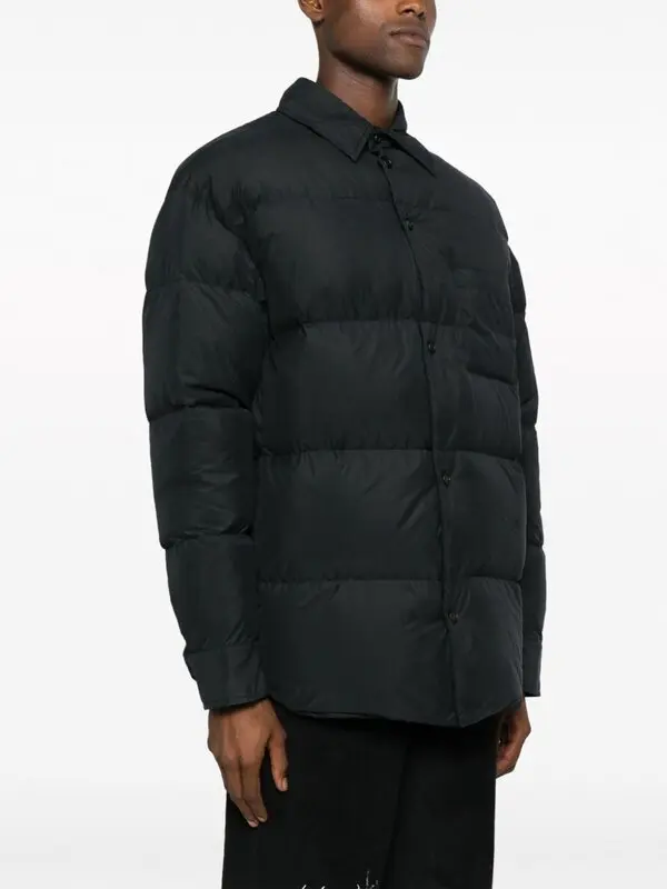 Off-White Button-front Puffer Jacket