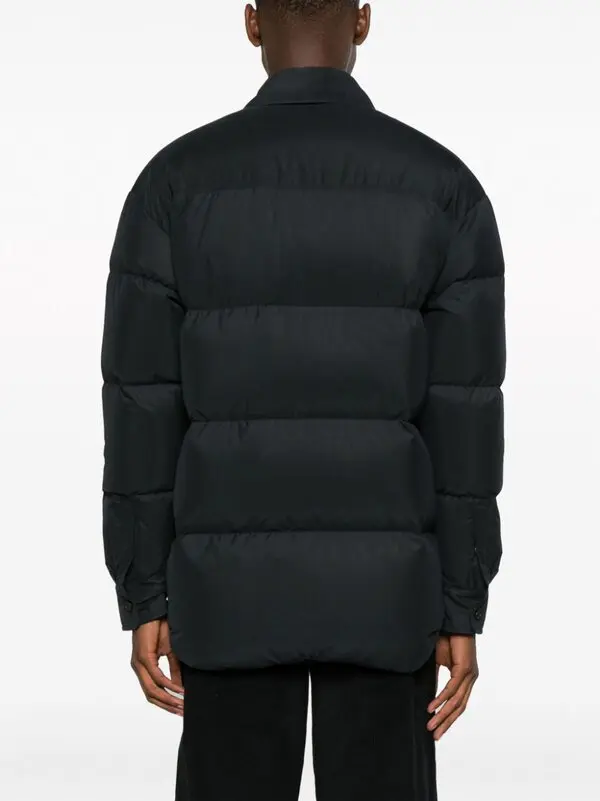 Off-White Button-front Puffer Jacket