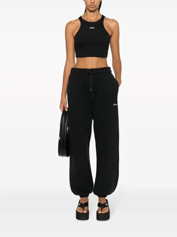 Off-White Logo-print Cropped Tank Top
