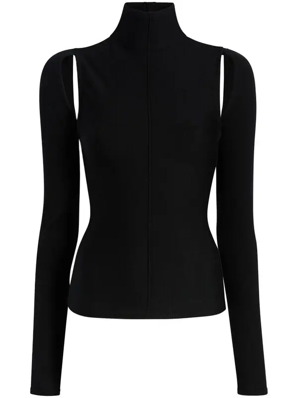 Khaite The Marlowe Wool Sweatshirt - Black
