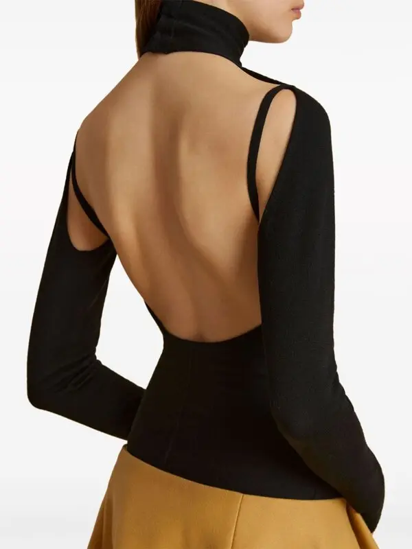 Khaite The Marlowe Wool Sweatshirt - Black